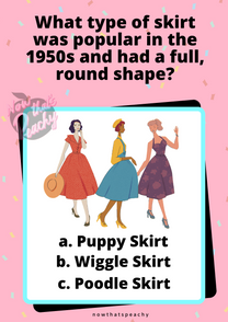 950s Fashion Trivia Print Game - Test Your Style Knowledge with Retro ...