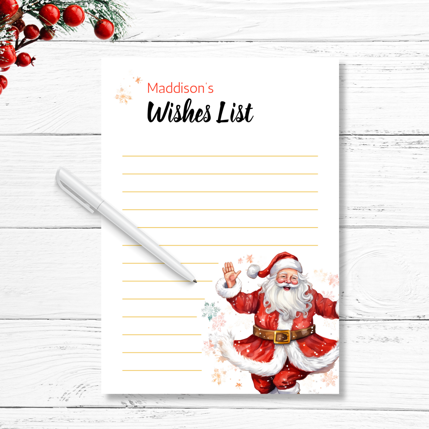 North Pole Santa Letter Stationery Set for Kids Printable Download ...