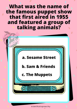 Printable 1950s Trivia Quiz Game - Nostalgic Fun for Themed Parties ...