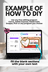 Western Preppy Blank Template, DIY Birthday Party Invitation Printable ...