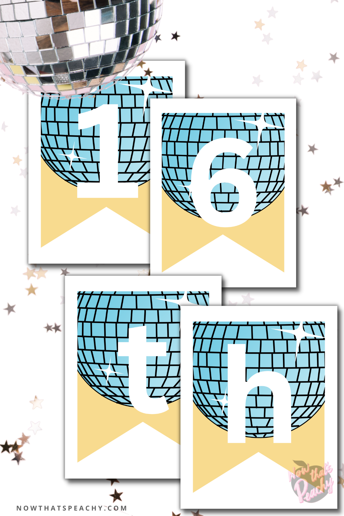 Mamma Mia Garland Flag PRINTABLES Party Props Custom word name banner ...