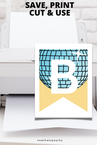 Mamma Mia Garland Flag PRINTABLES Party Props Custom word name banner ...