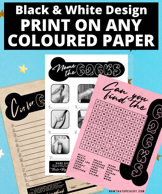 GAME PENIS PACK Printable Instant Download, Cock games Bachelorette, B ...