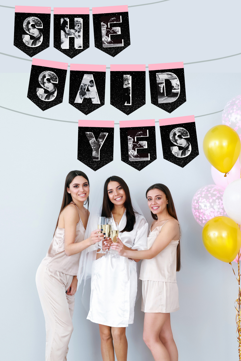GREASE Custom NAME GARLAND Fifties Personalised Banner bunting Party ...