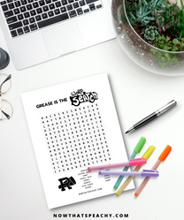 Mega GREASE Party Printable Bundle Pack - Instant Download – Now That's ...