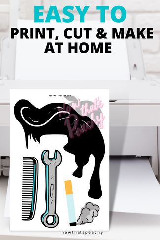 Greaser 1950s Themed Photobooth PROPS PRINTABLE Grease Party Photo boo ...