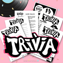 Grease Themed TRIVIA game PRINTABLE. Grease Party Instant Download, Bi ...