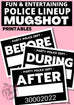 MUGSHOT Before During After Photo booth PRINTABLES police crime lineup ...
