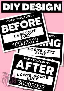 MUGSHOT Before During After Photo booth PRINTABLES police crime lineup ...