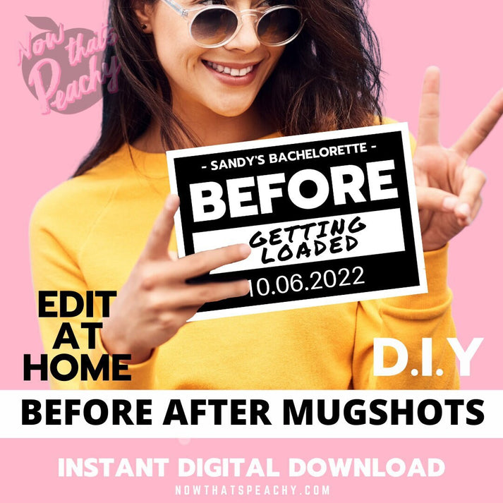 MUGSHOT Before After Photobooth PRINTABLES EDITABLE police crime lineu ...