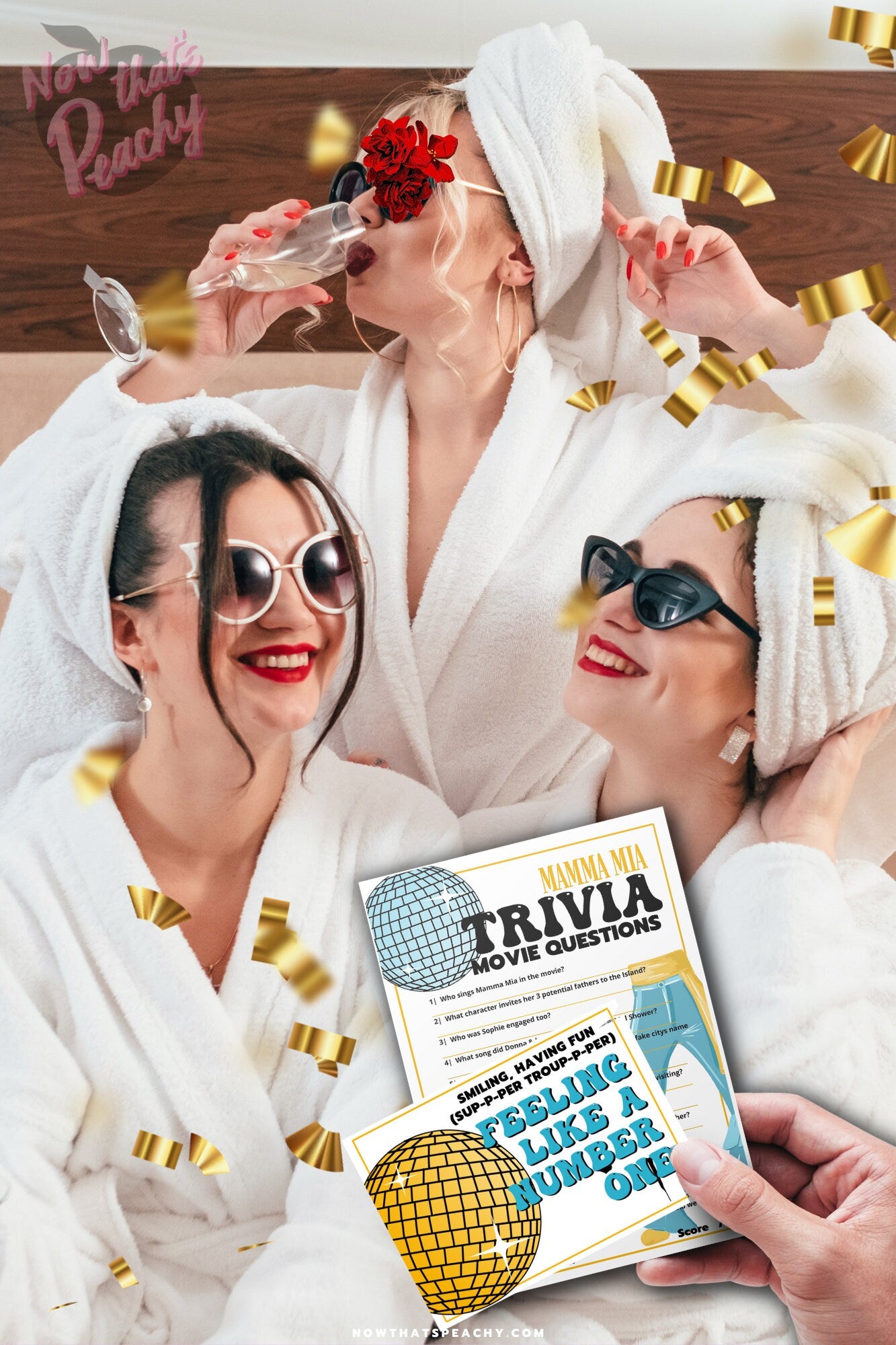 Mamma Mia Themed TRIVIA game PRINTABLE. 70s Disco Music Party Instant ...