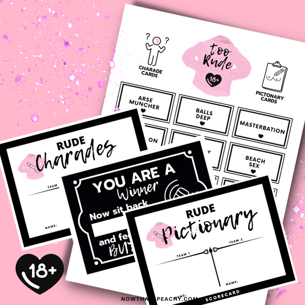 18+ CHARADES & PICTIONARY Game, Ladies Night Printable Instant Downloa ...